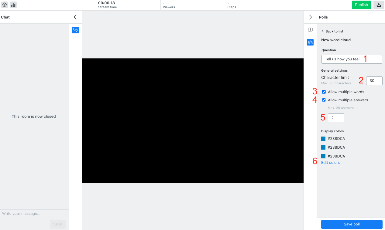 How to set up and run a live session word cloud poll – SpotMe knowledge ...