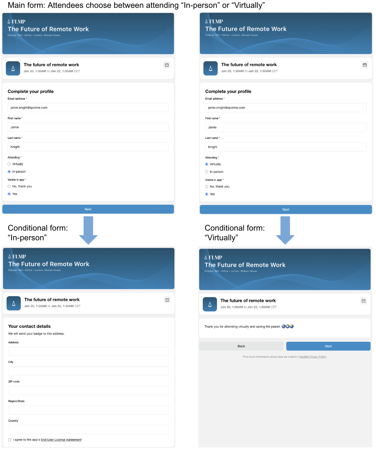 Adding Conditional Forms To Your Registration Page Spotme Knowledge Base