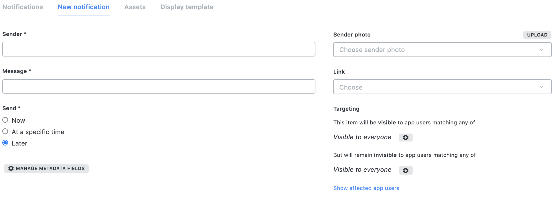 17 - How to send out notifications from Backstage – SpotMe knowledge base