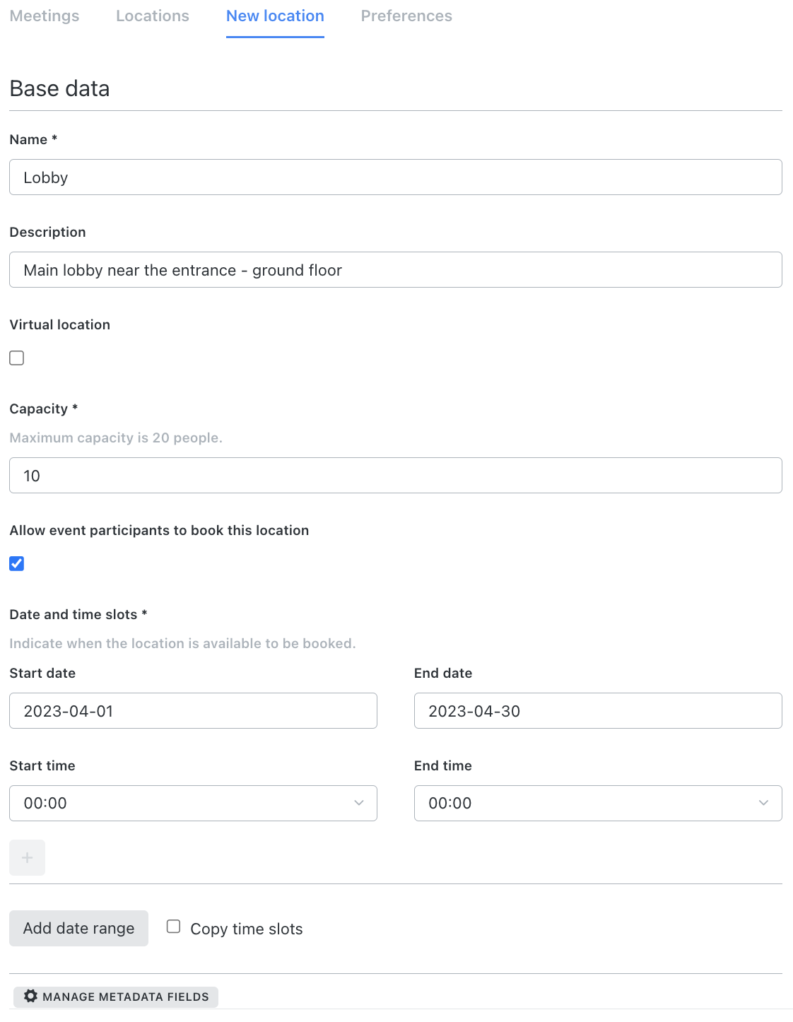 Meetings module (v3.0.0 onwards) – SpotMe knowledge base