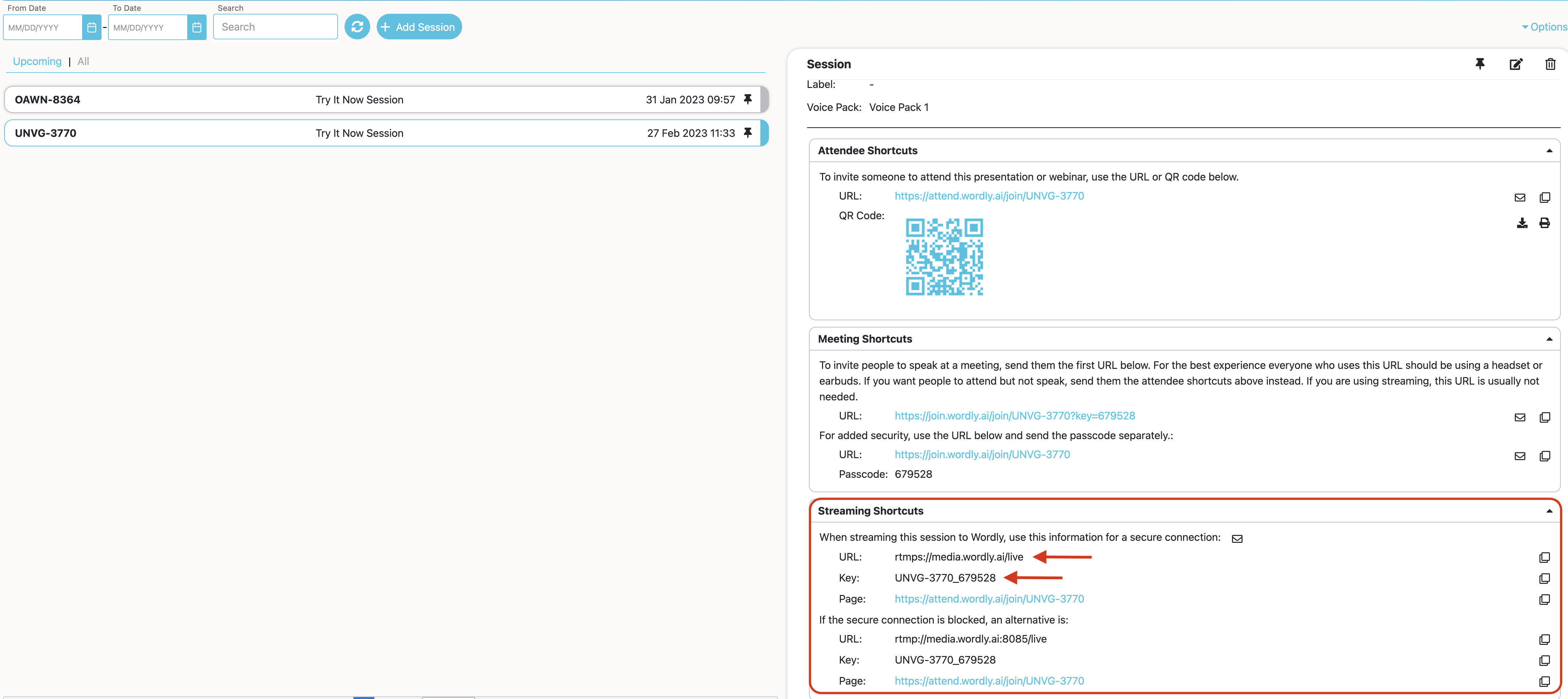 Closed captions and translation using Wordly – SpotMe knowledge base