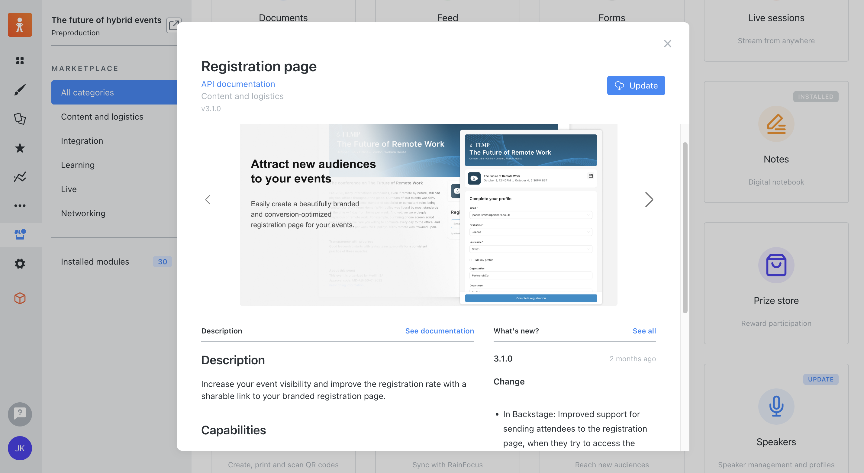 Installing and updating modules from the Marketplace – SpotMe knowledge ...