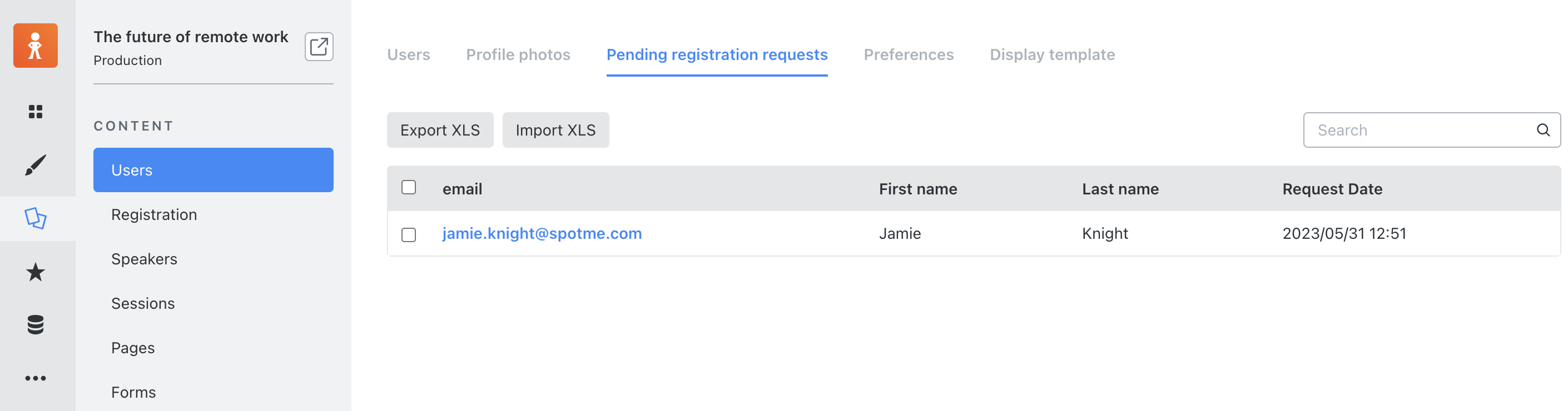 Creating a public - open registration page – SpotMe knowledge base