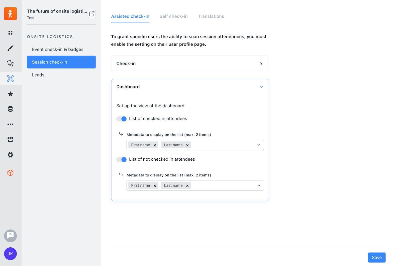How to manage agenda session check-ins – SpotMe knowledge base