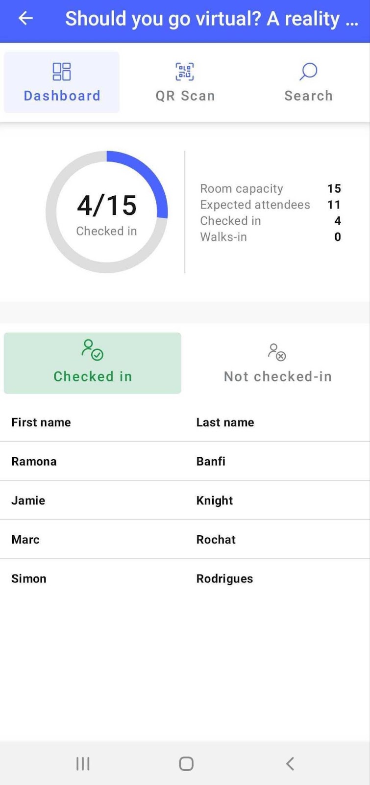 How to manage agenda session check-ins – SpotMe knowledge base