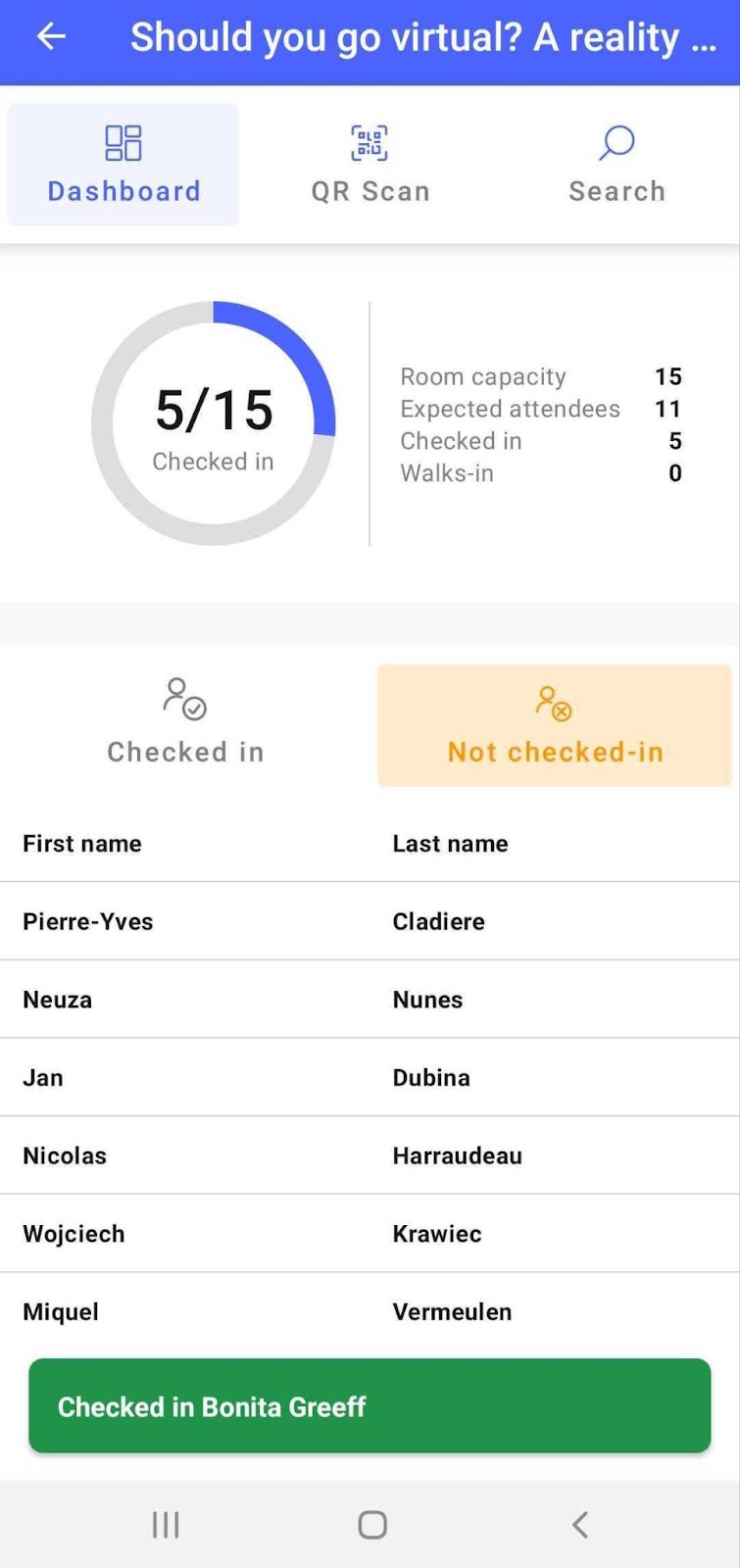How to manage agenda session check-ins – SpotMe knowledge base