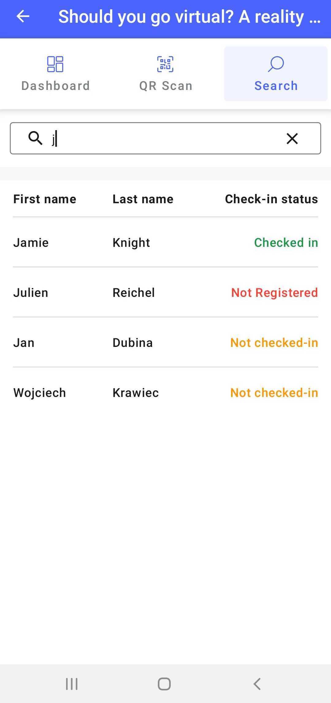 How to manage agenda session check-ins – SpotMe knowledge base