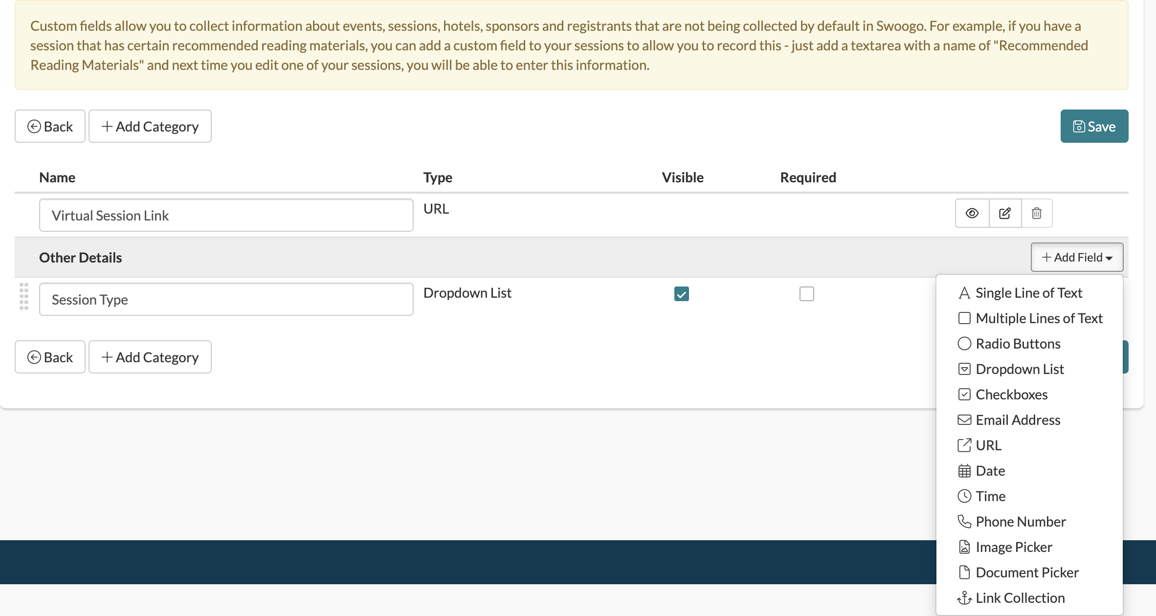 Swoogo integration – SpotMe knowledge base