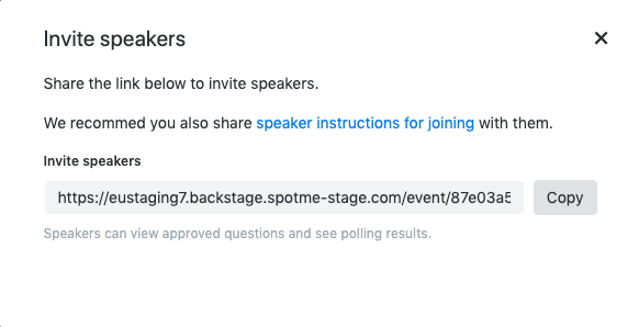 How to invite speakers to your Studio live stream – SpotMe knowledge base