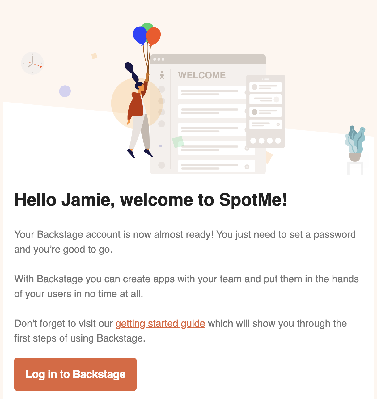 1 - Logging into Backstage – SpotMe knowledge base