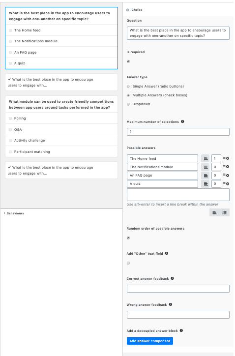 Setting up a quiz – SpotMe knowledge base