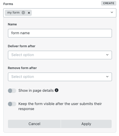 Forms module overview – SpotMe knowledge base