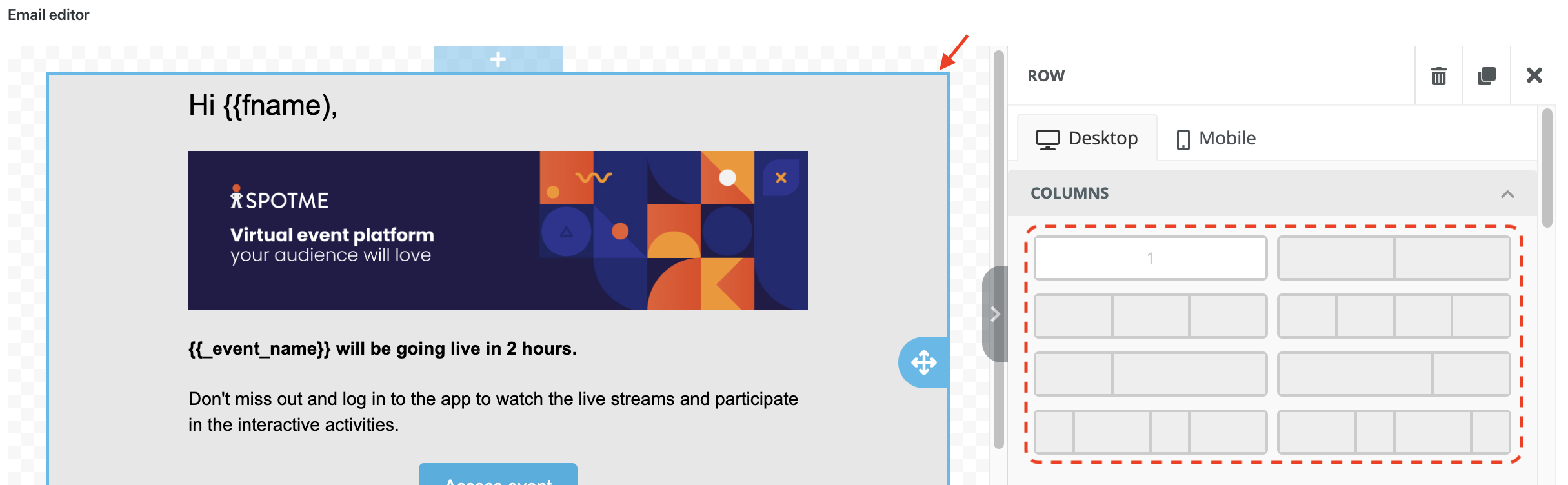 Managing and creating email templates – SpotMe knowledge base